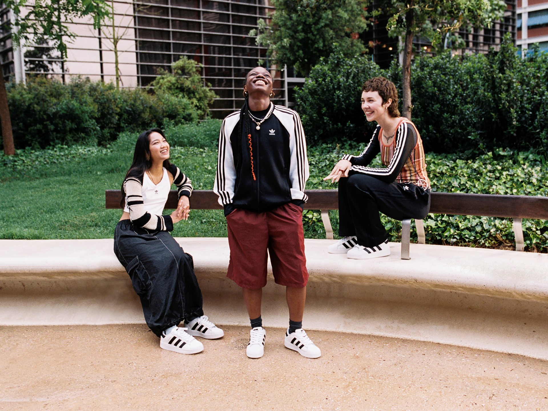 adidas Originals Superstar XLG On Model Halo Groupshot Details Female