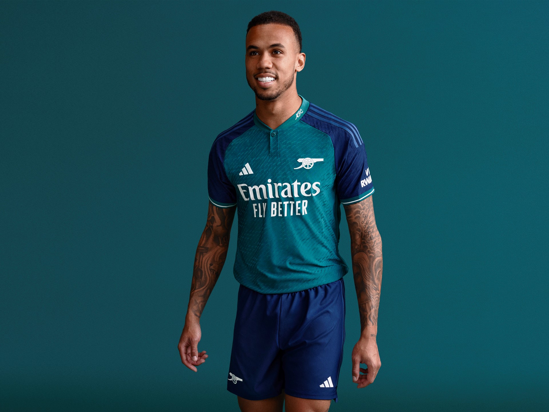 Gabriel Magalhães - adidas Arsenal FC Third Kit for 2023/24 Season