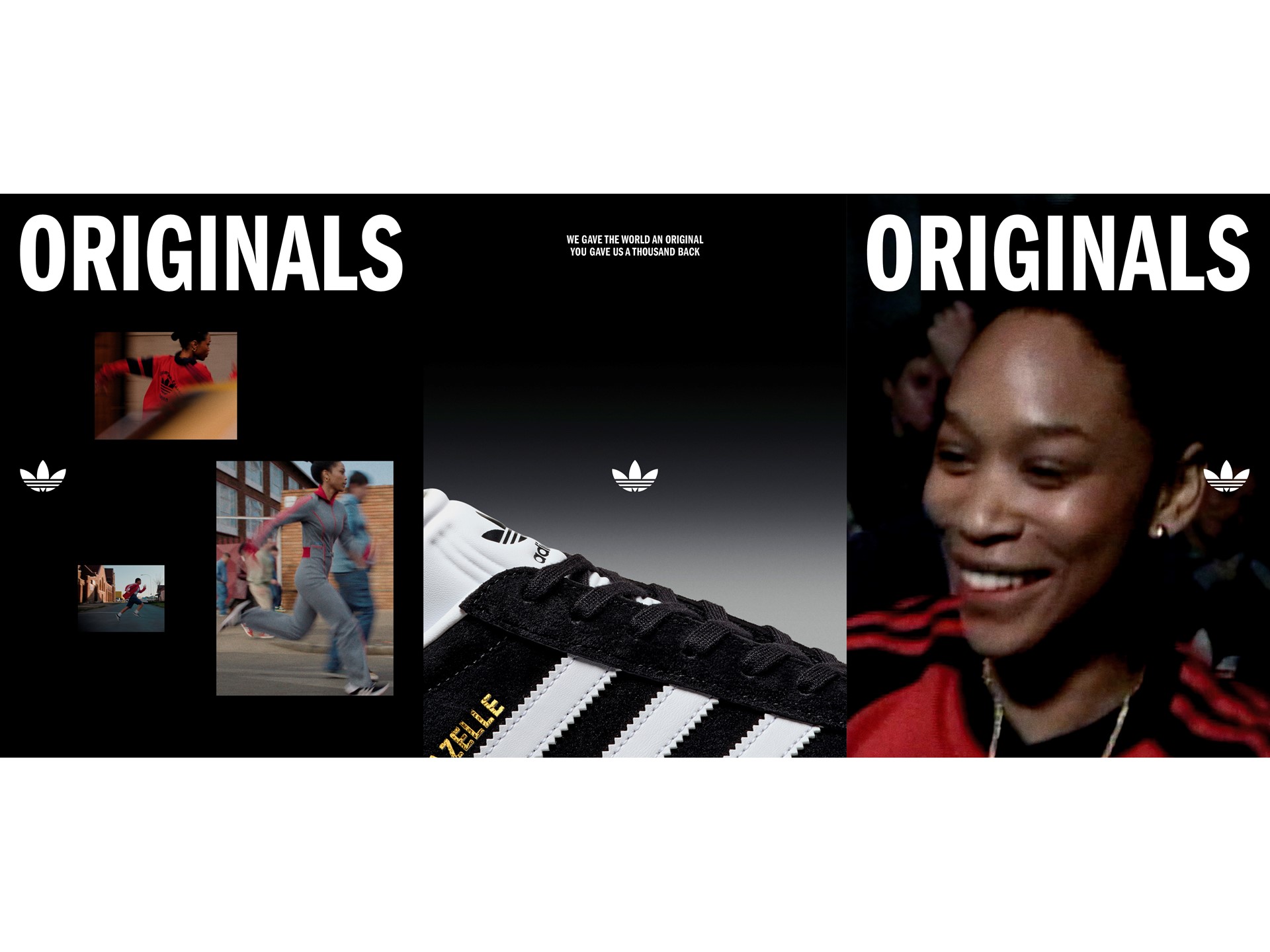 Gazelle Film tryptich