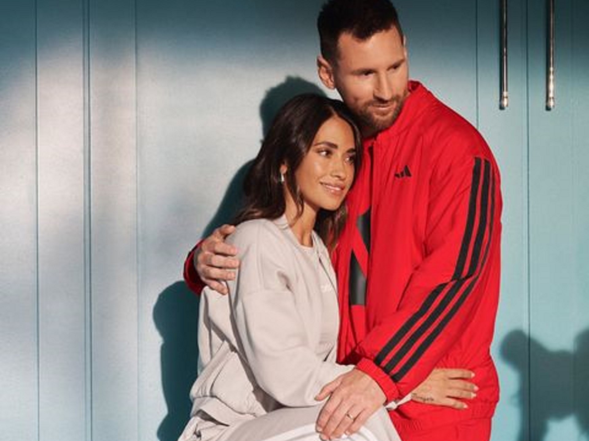 Leo and Antonella combine comfort and style with the new Essentials ...