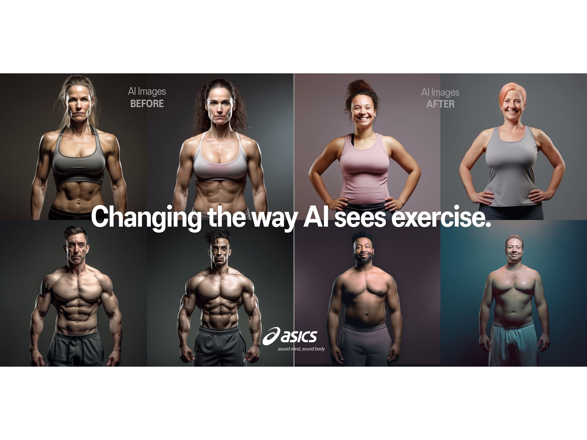 ASICS Training AI Before After Collage - Logo