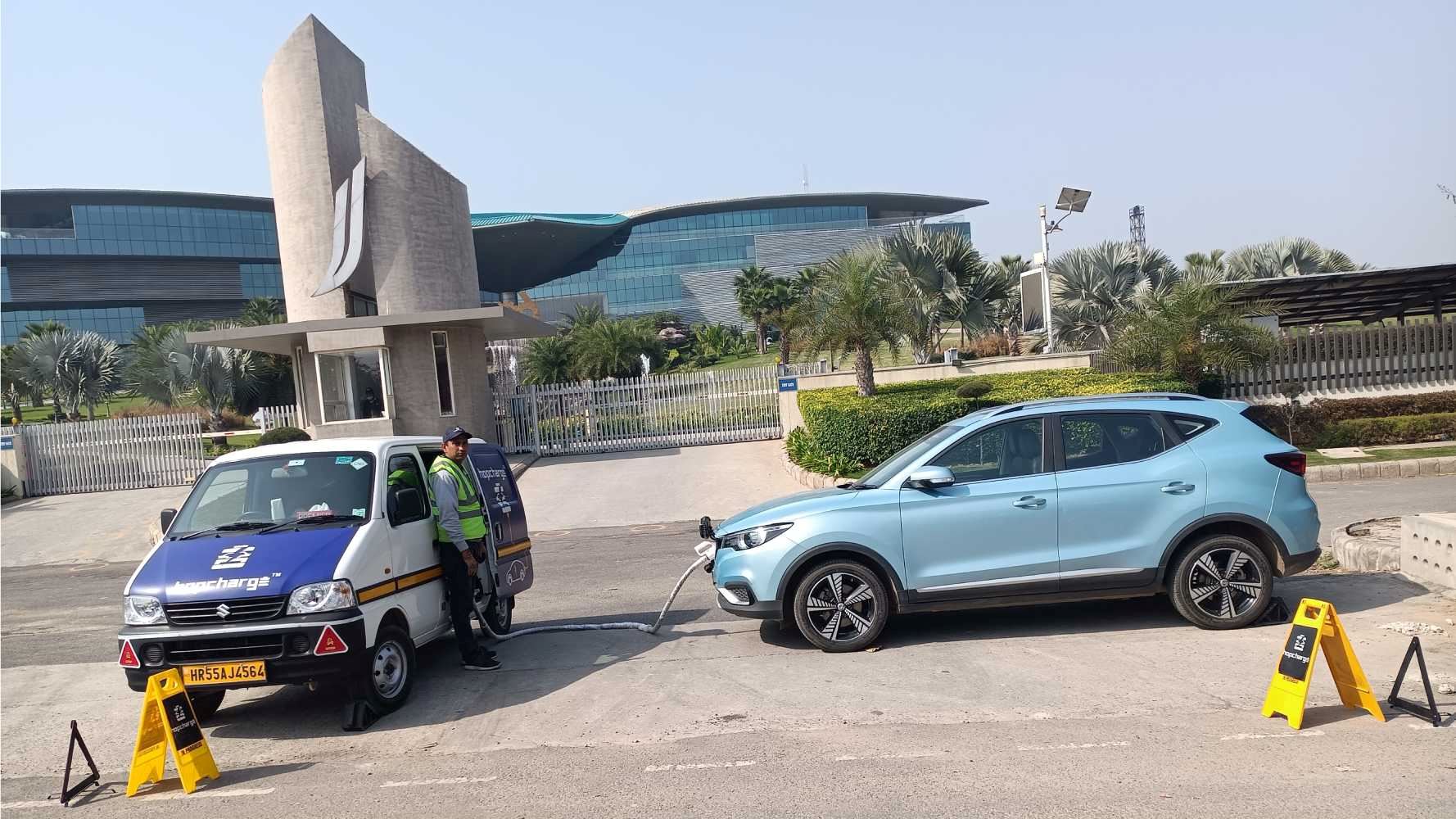 Hopcharge: Mobile EV Charging for When You're Caught on the Hop