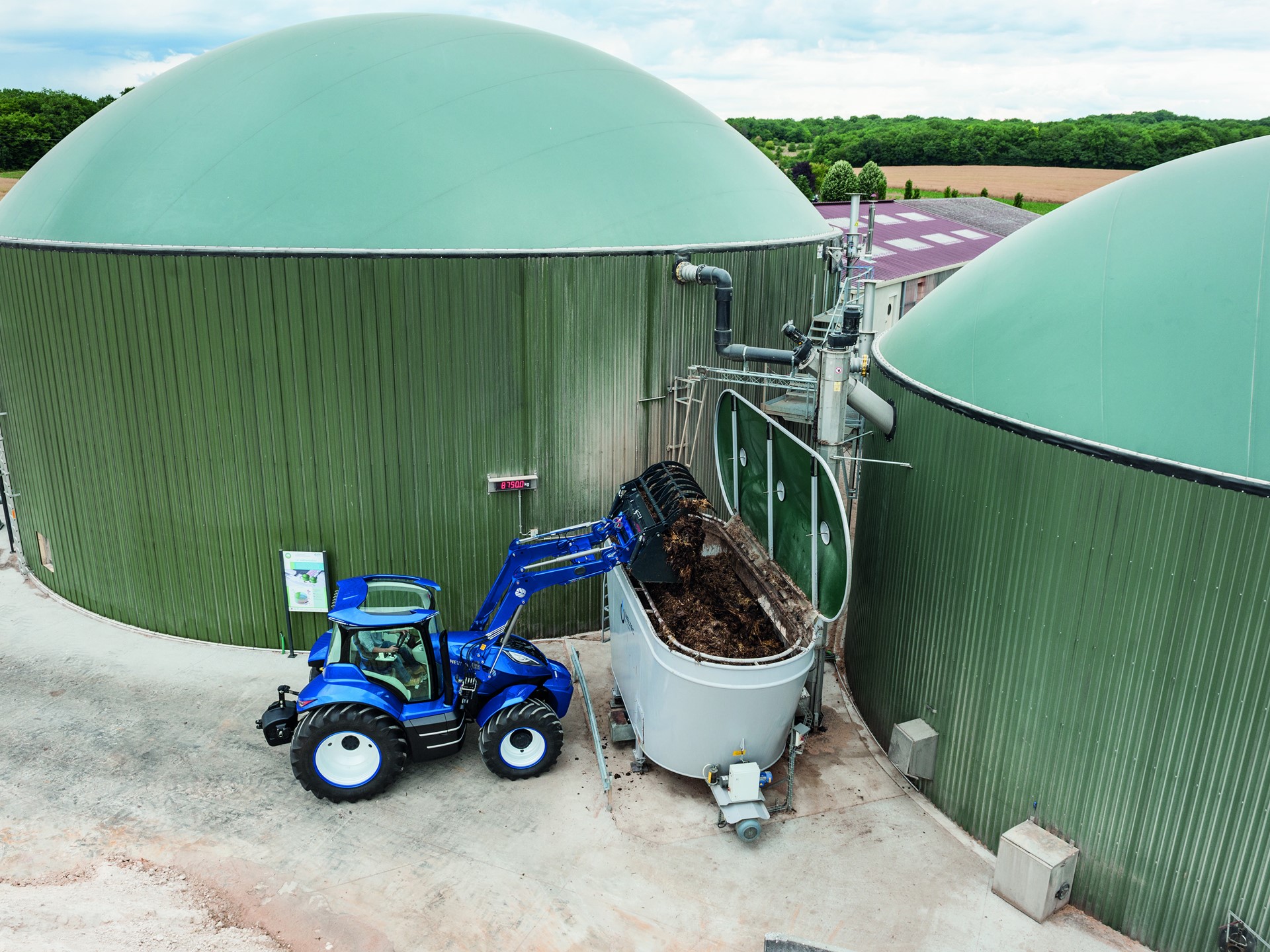 Biogas is created using a selection of ingredients, including animal waste