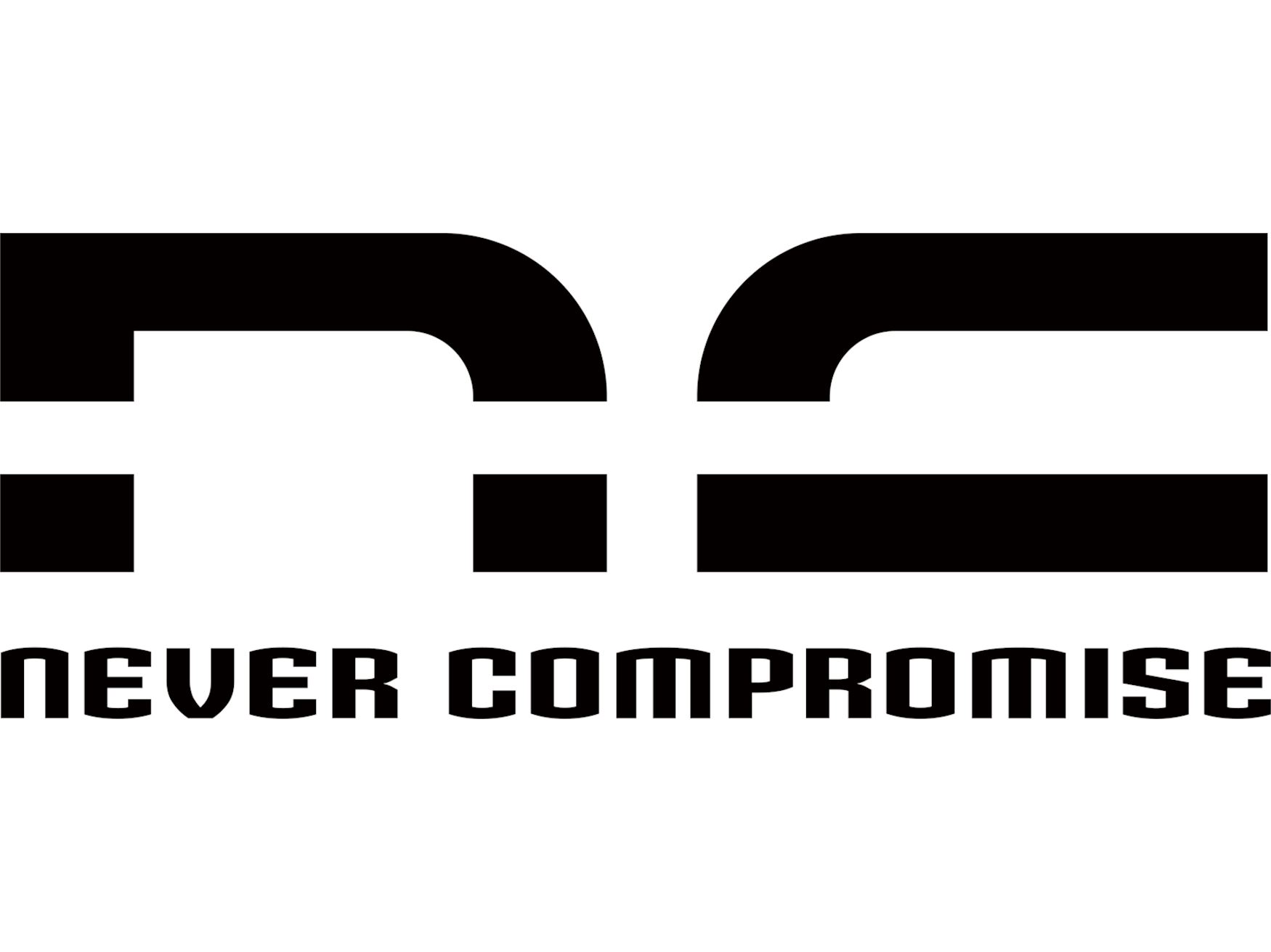 Never Compromise - Square Black Logo