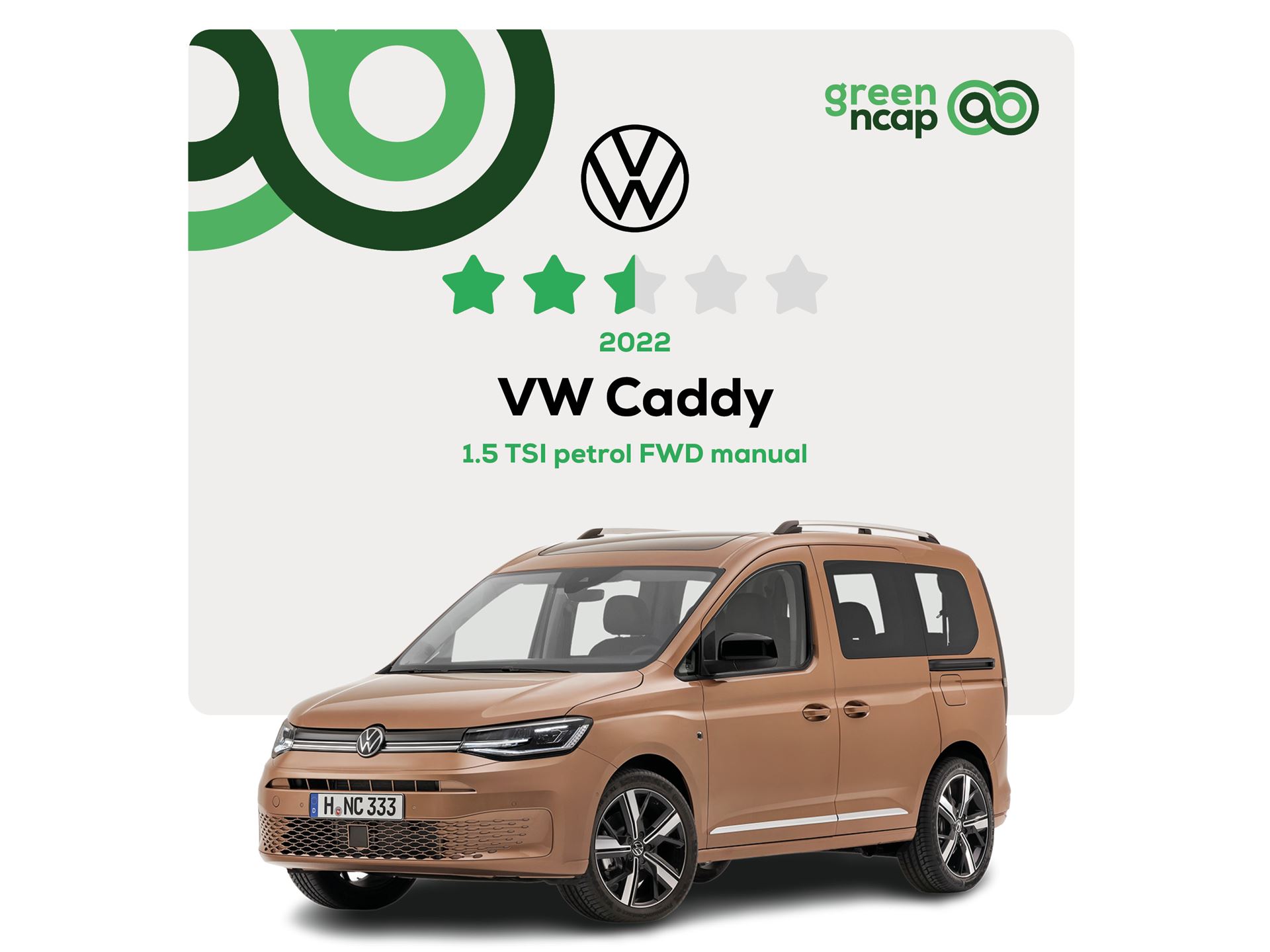 VW Caddy Green NCAP results 2022