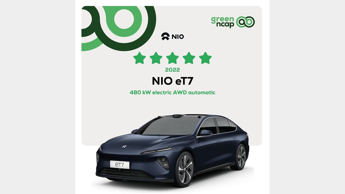 NIO eT7 Green NCAP results 2022
