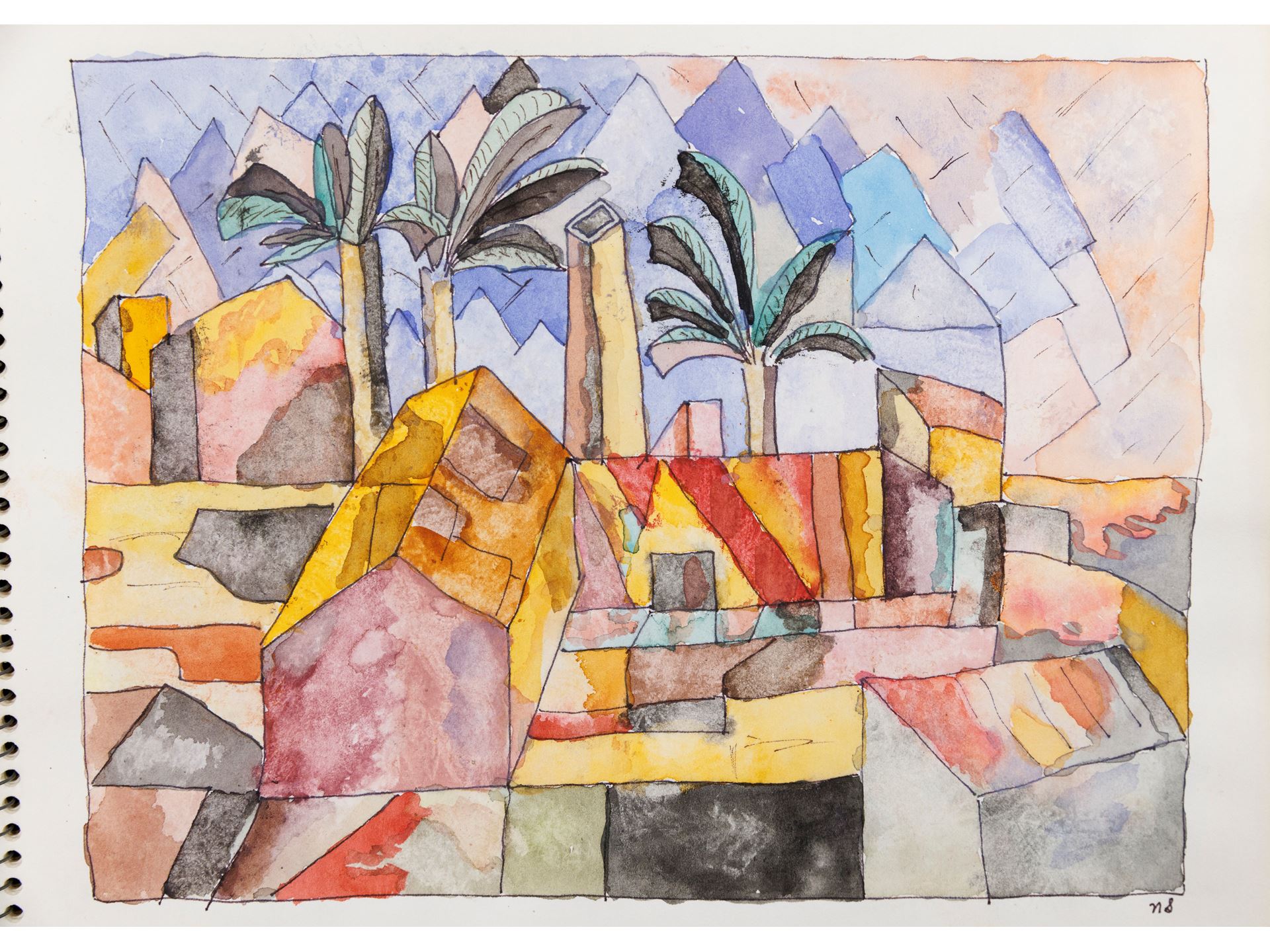 Watercolor Painting by Simon