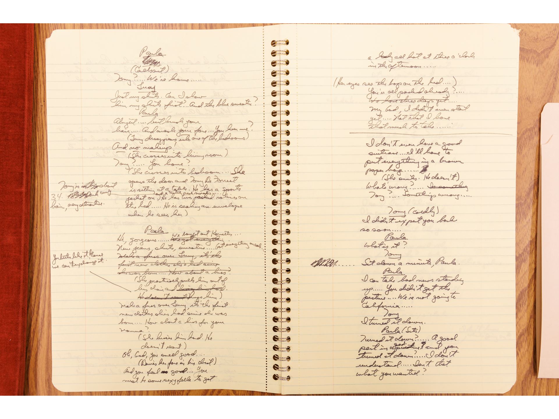 Handwritten Screenplay for "The Goodbye Girl"