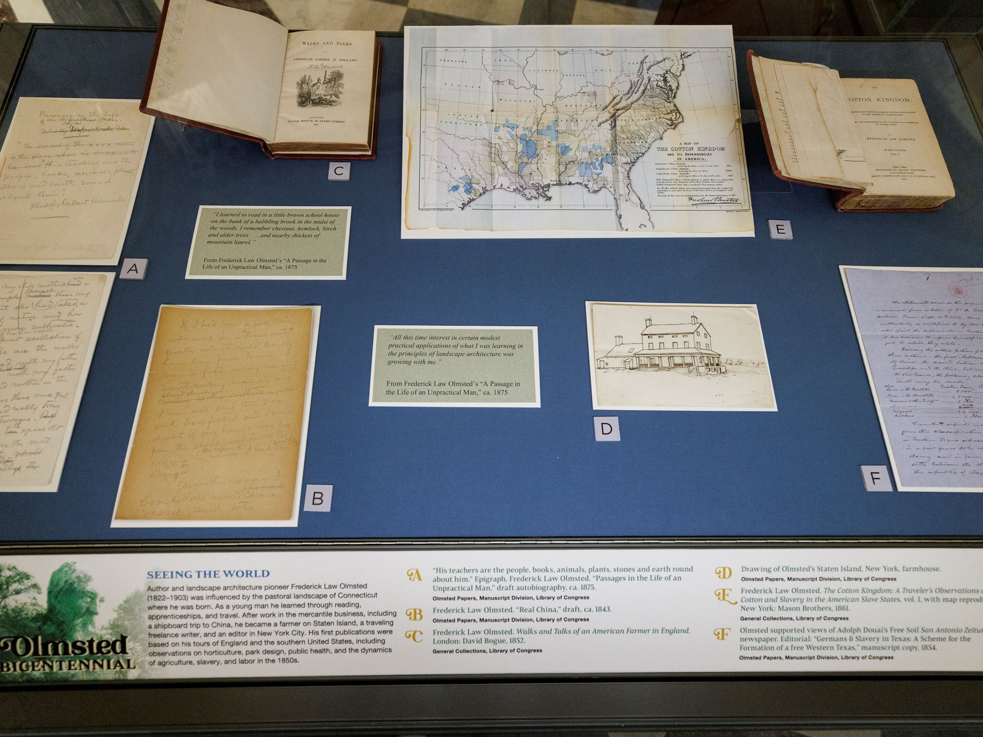 Frederick Law Olmsted Display