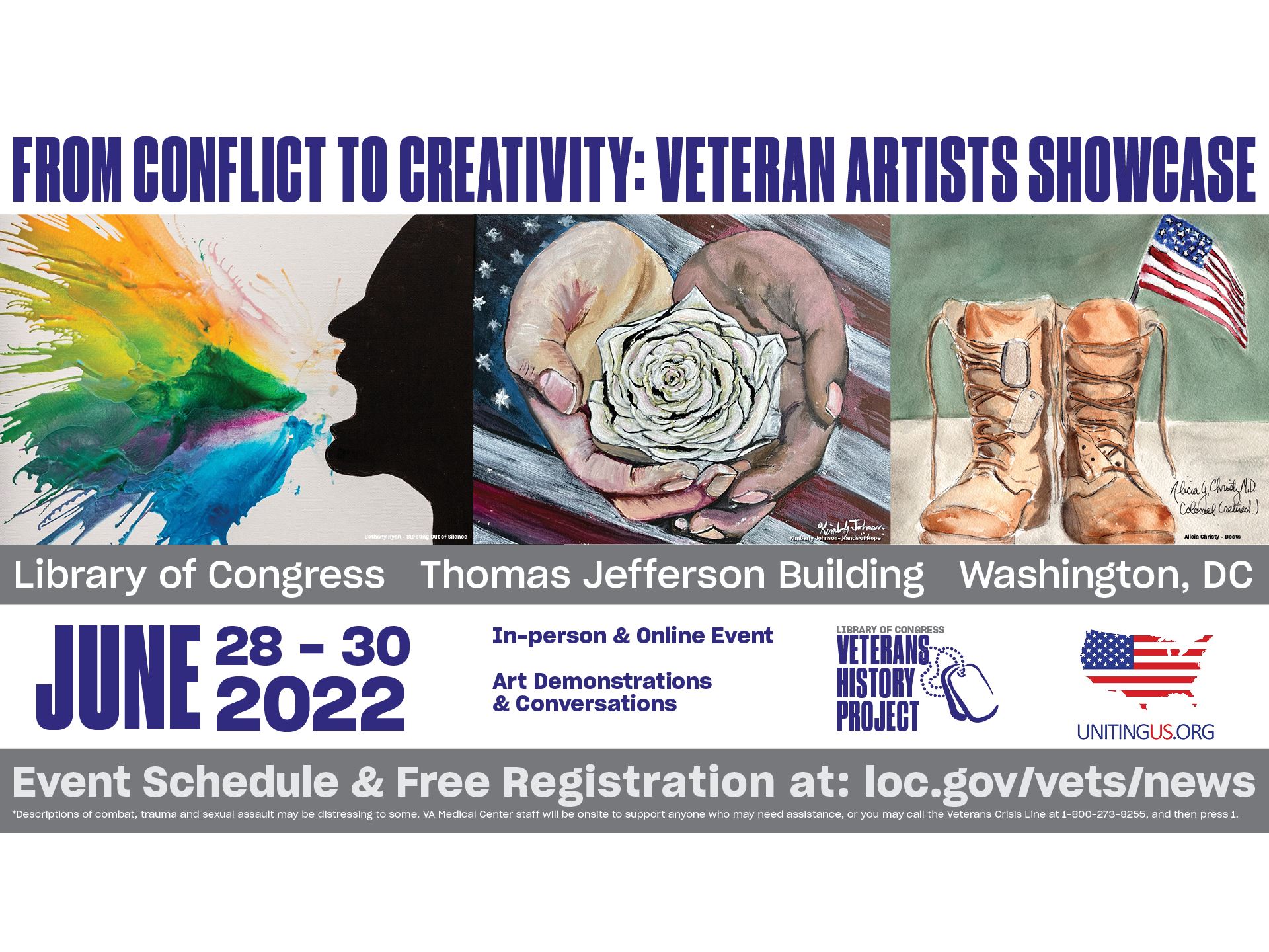 Veterans History Project Hosts Veteran Artists for PTS Awareness Month
