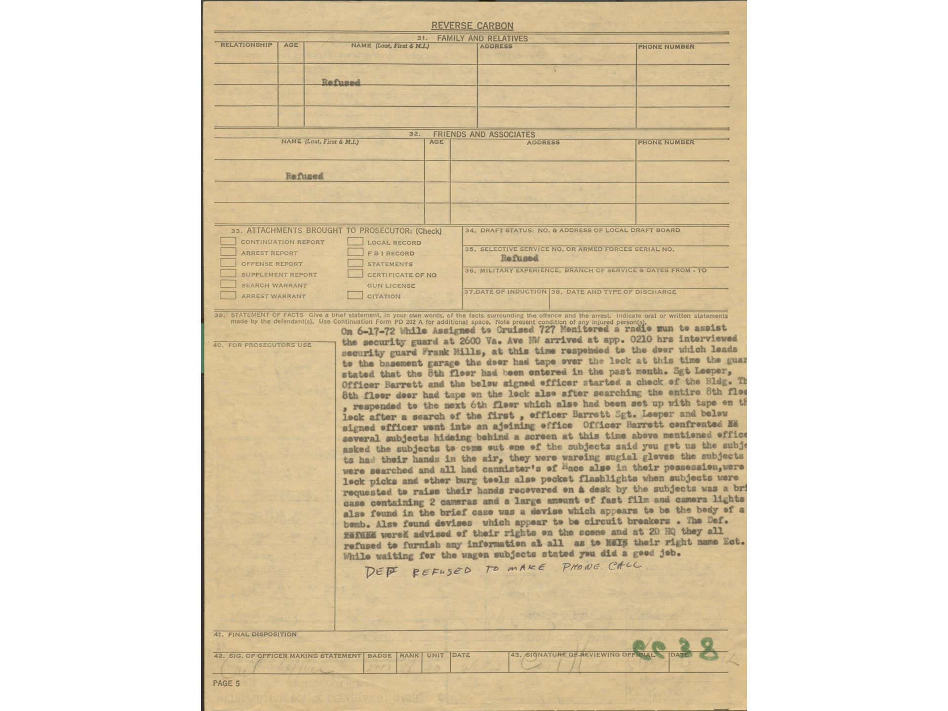 Eugenio Martinez Arrest Record