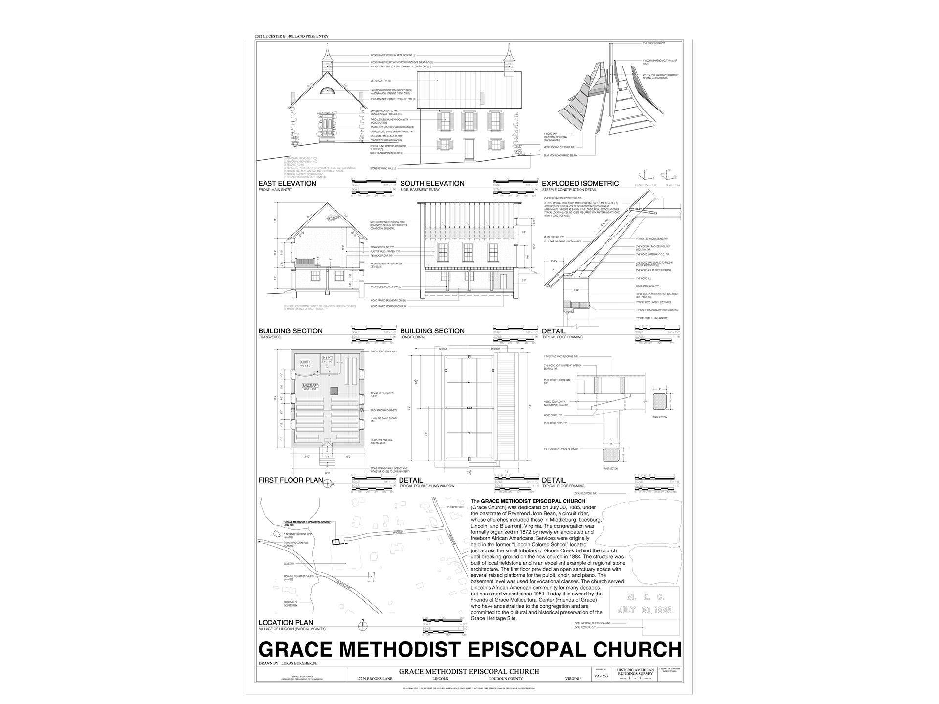 Grace Methodist Episcopal Church Drawing
