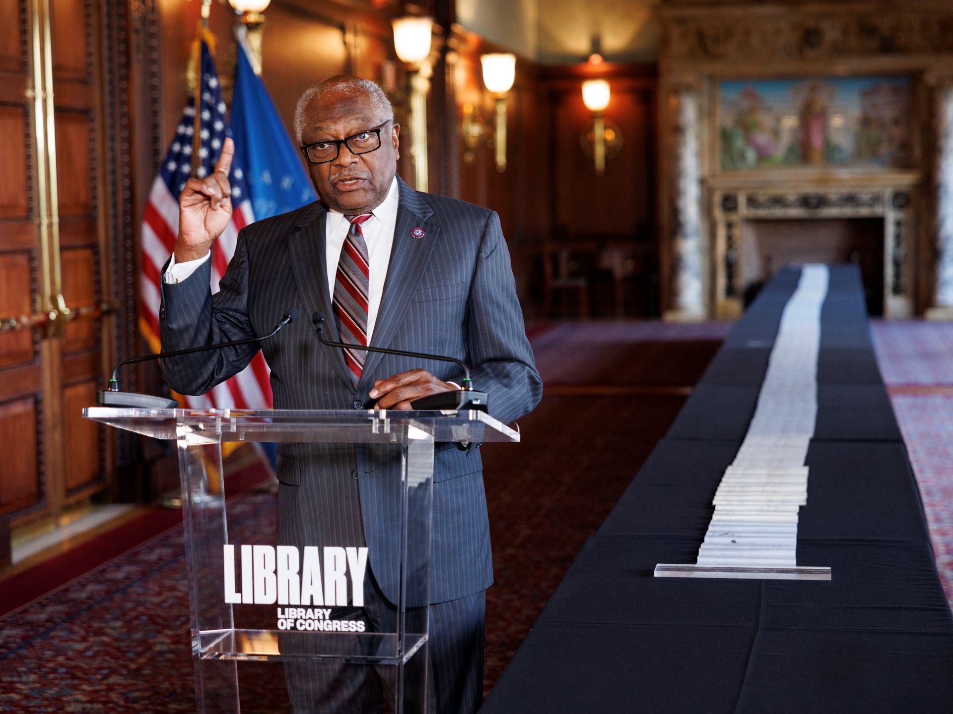 Rep. James Clyburn with Petition 2