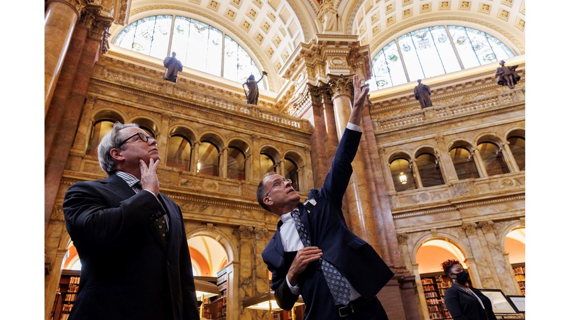 Matthew Broderick in the Main Reading Room