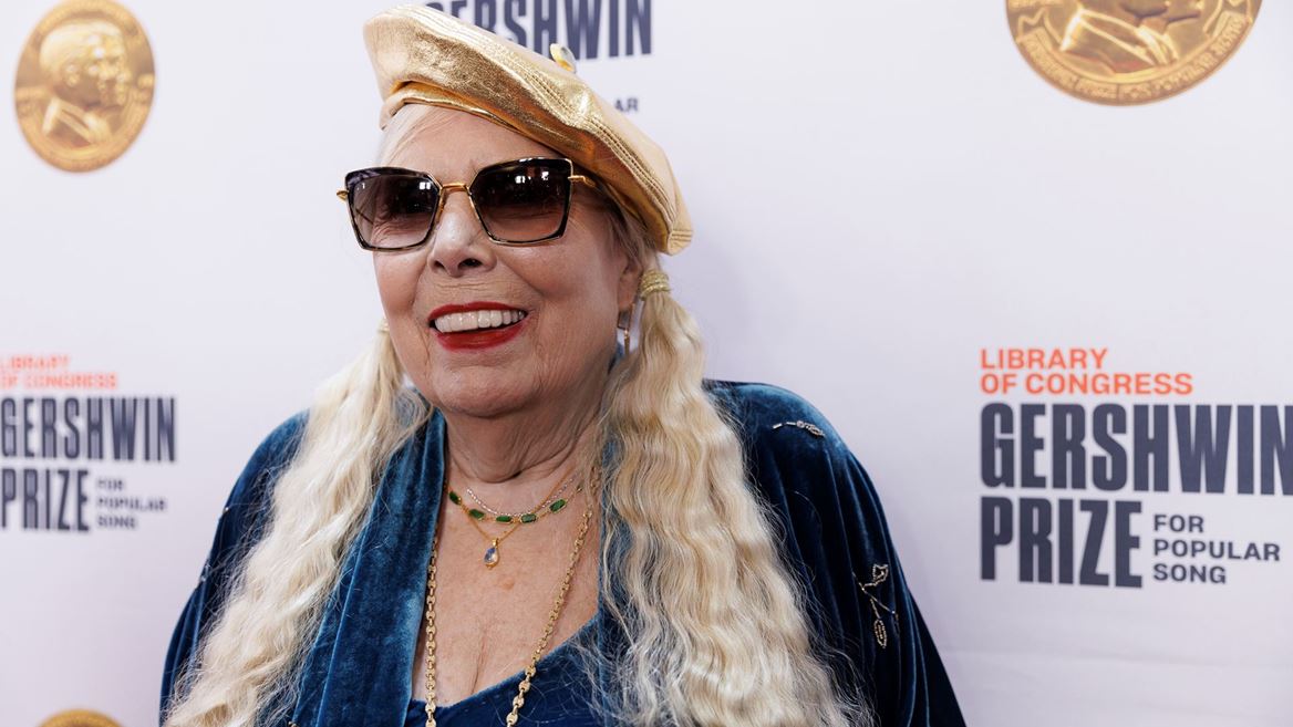 Joni Mitchell on Red Carpet