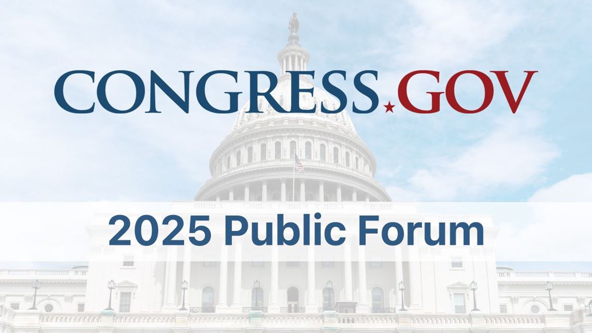 Library of Congress to Host 2025 Congress.gov Public Forum Sept. 30