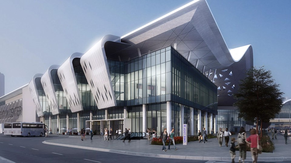 Artist conception of entrance to Las Vegas Convention Center Loop ...