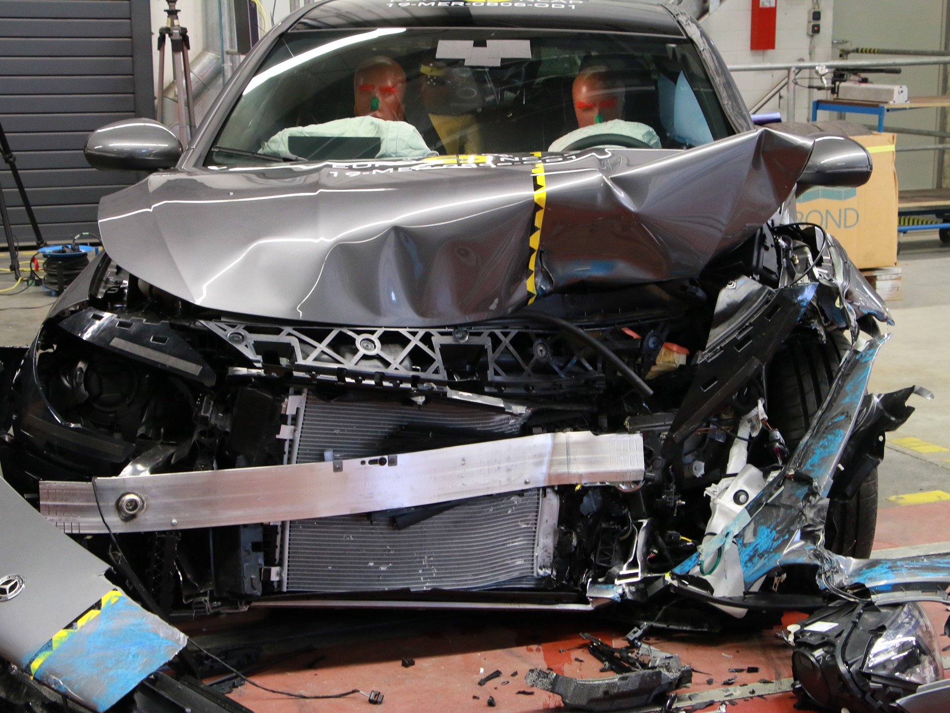 Mercedes-Benz CLA - Frontal Offset Impact test 2019 - after crash