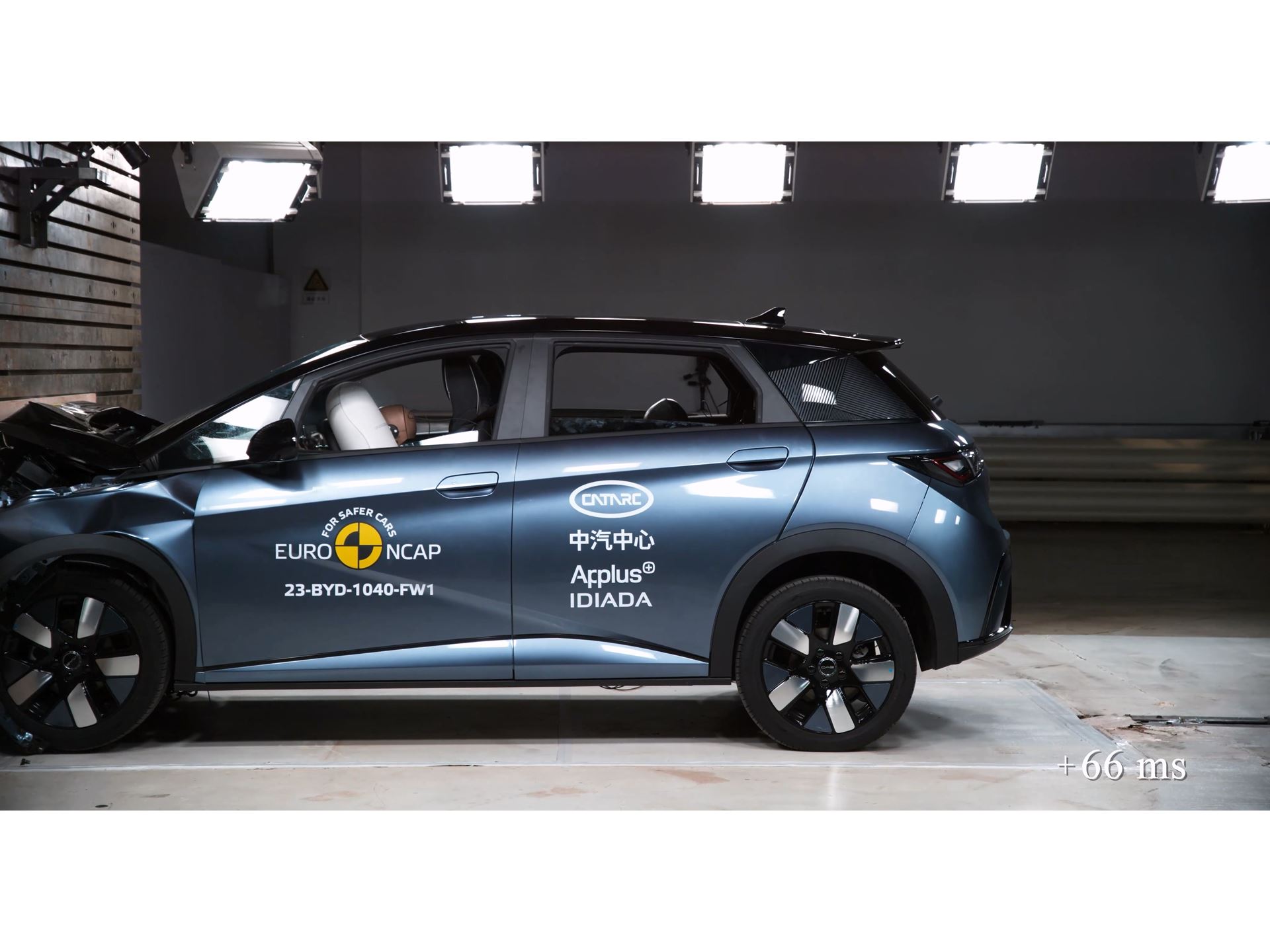 BYD DOLPHIN - Full Width Rigid Barrier test 2023