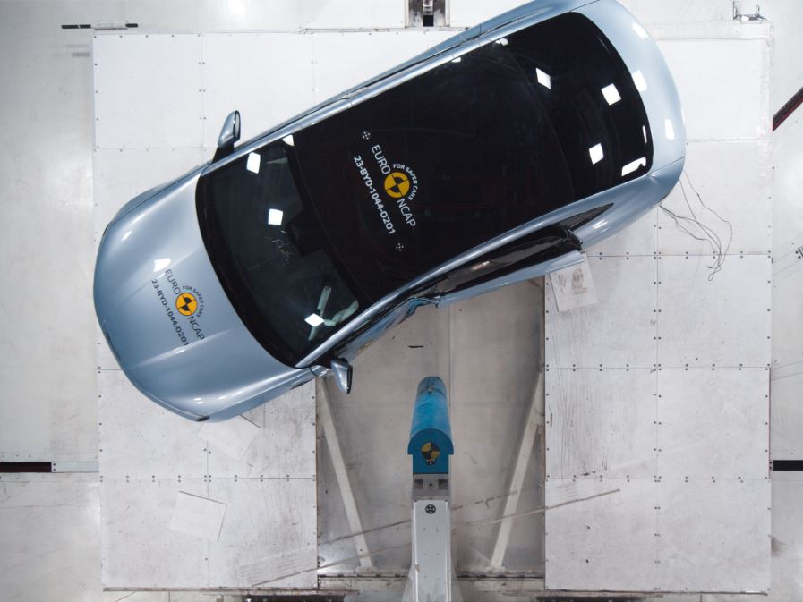 BYD SEAL - Side Pole test 2023 - after crash