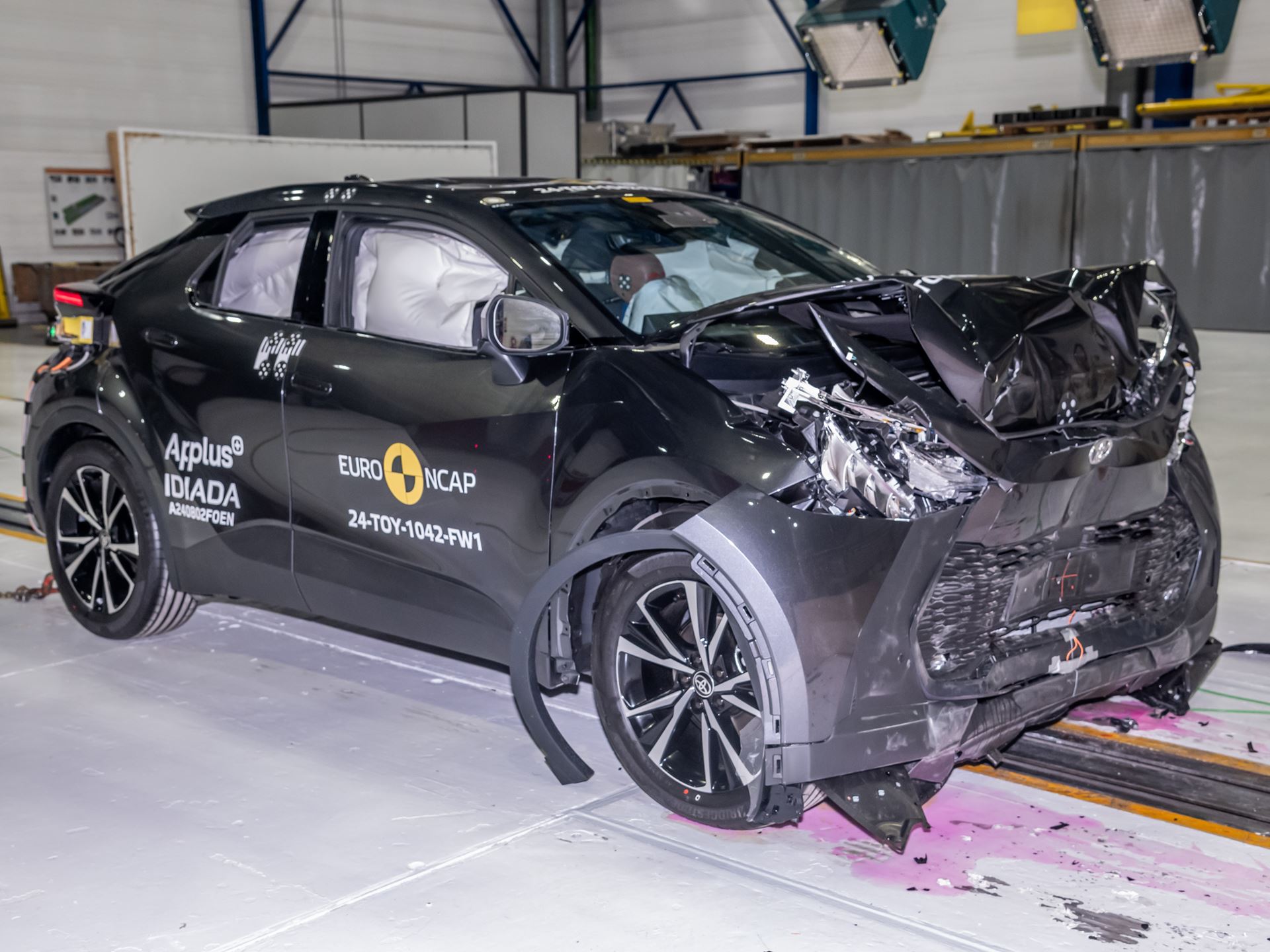 Toyota C-HR - Full Width Rigid Barrier test 2024 - after crash
