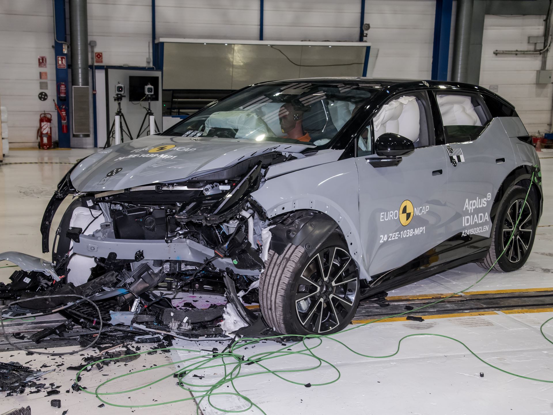 ZEEKR X - Mobile Progressive Deformable Barrier test 2024 - after crash