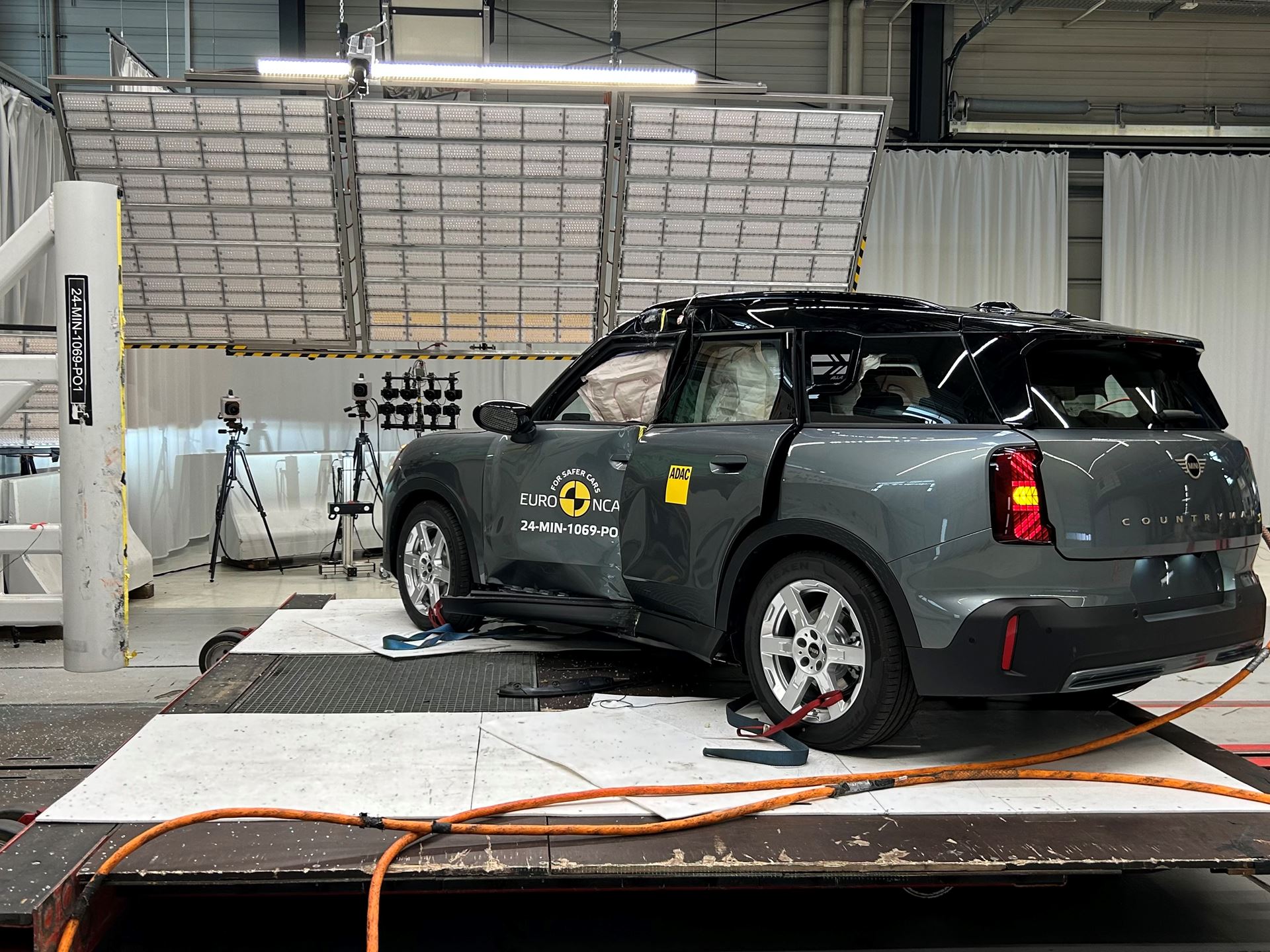 MINI Countryman - Side Pole test 2024 - after crash