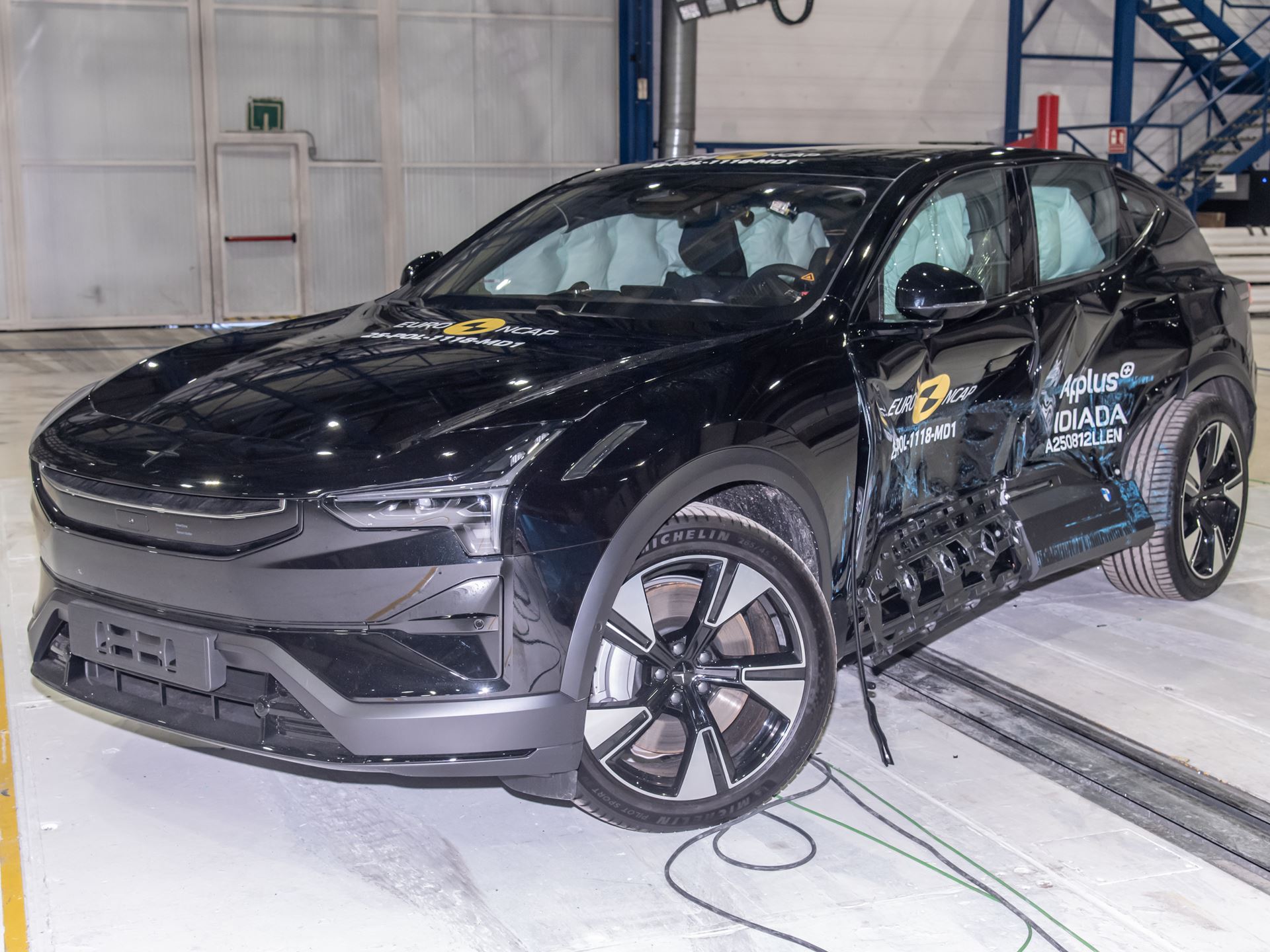 Polestar 3 - Side Mobile Barrier test 2025 - after crash
