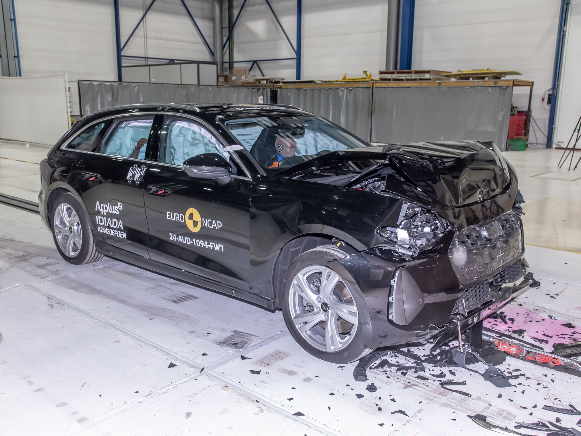 Audi A5 - Full Width Rigid Barrier test 2024 - after crash