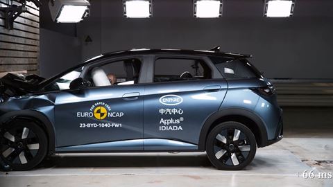 BYD DOLPHIN - Full Width Rigid Barrier test 2023