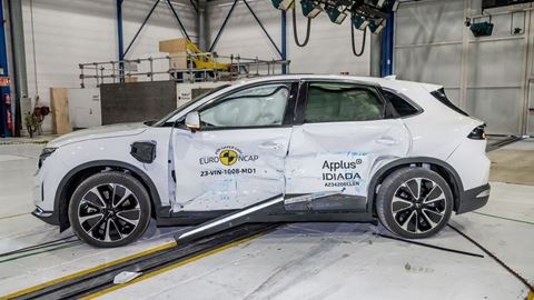 VinFast VF8 - Side Mobile Barrier test 2023 - after crash