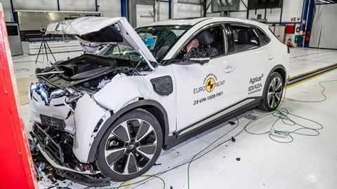 VinFast VF8 - Full Width Rigid Barrier test 2023 - after crash