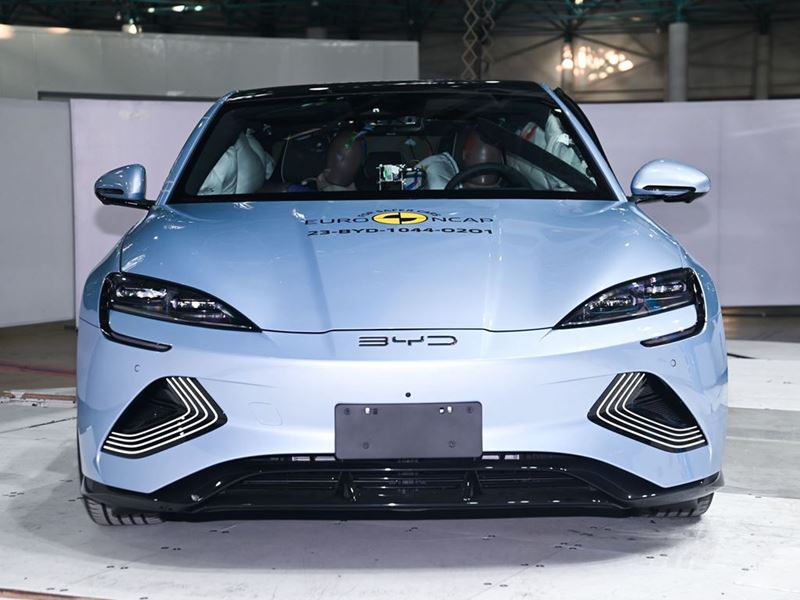 Euro NCAP Newsroom : BYD SEAL - Far-Side impact test 2023 - after crash