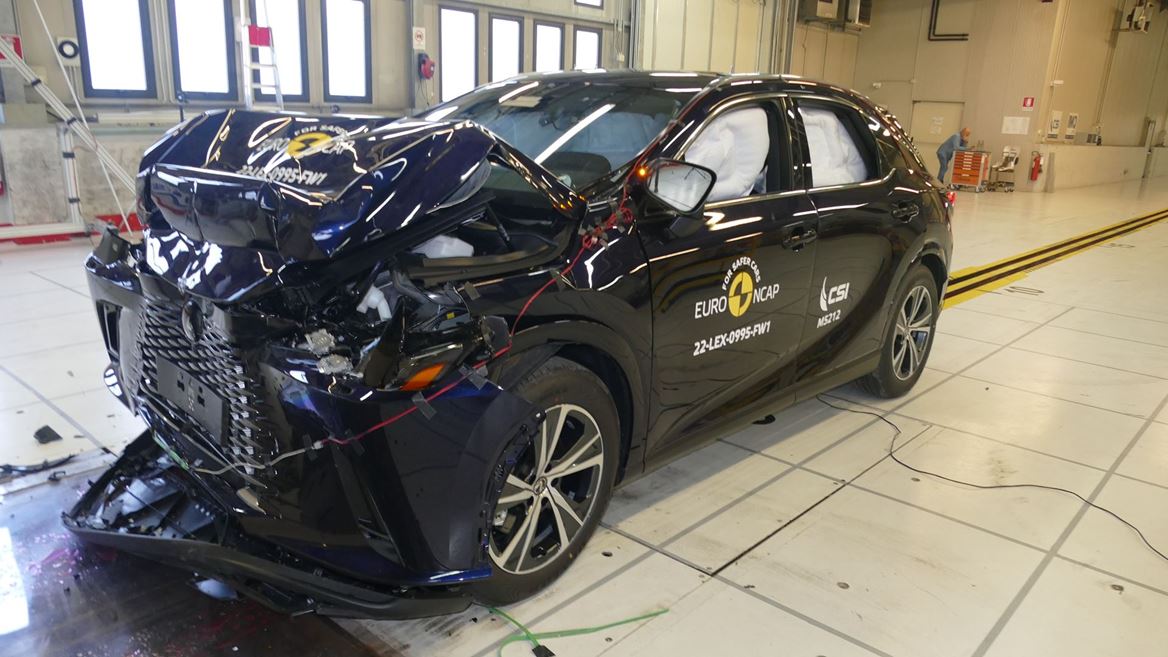 Lexus RX - Full Width Rigid Barrier test 2022 - after crash