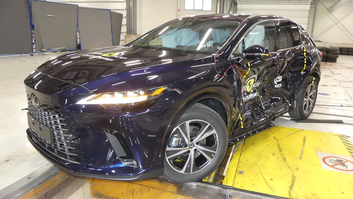 Lexus RX - Side Mobile Barrier test 2022 - after crash