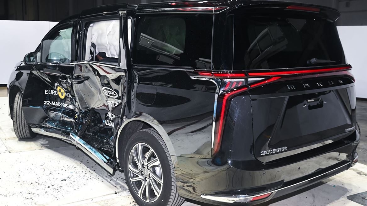 Maxus MIFA 9 - Side Mobile Barrier test 2022 - after crash