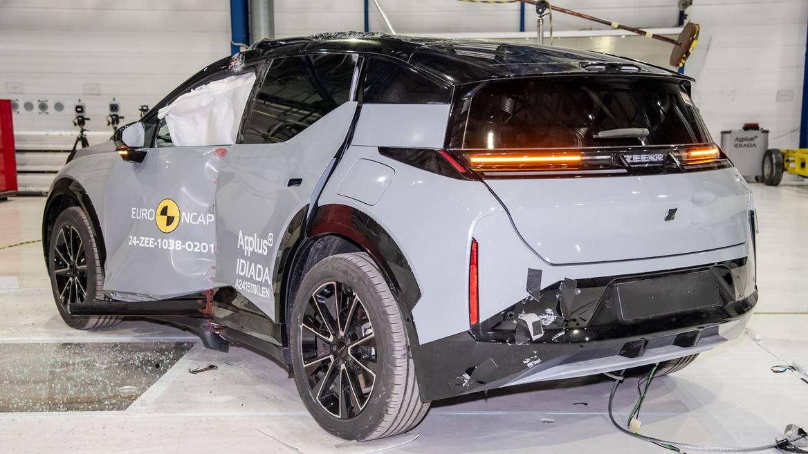 ZEEKR X - Side Pole test 2024 - after crash