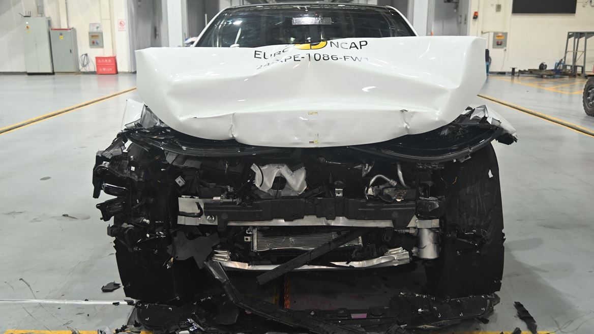 XPENG G6 - Full Width Rigid Barrier test 2024 - after crash