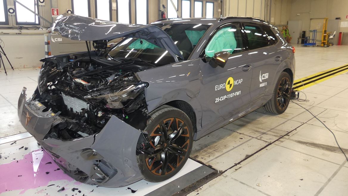 Cupra TERRAMAR - Full Width Rigid Barrier test 2025 - after crash