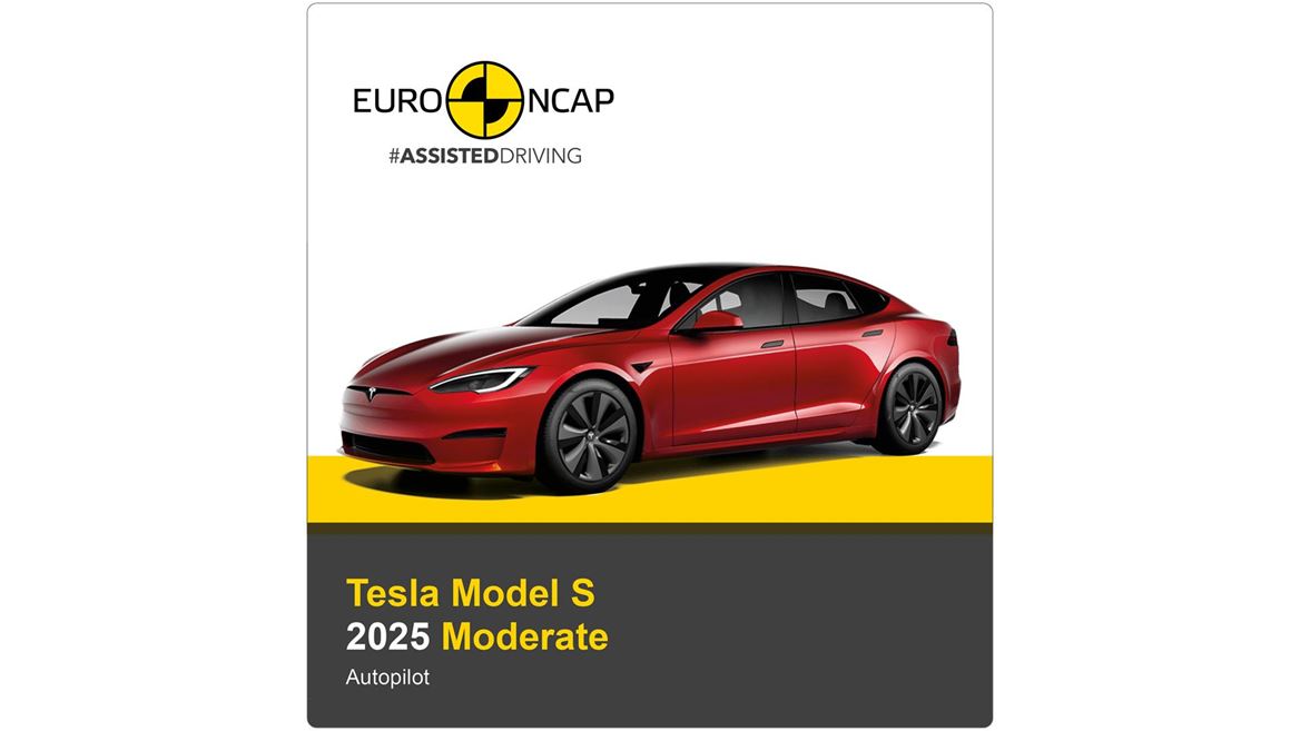 Tesla Model S Euro NCAP Assisted Driving Results 2025