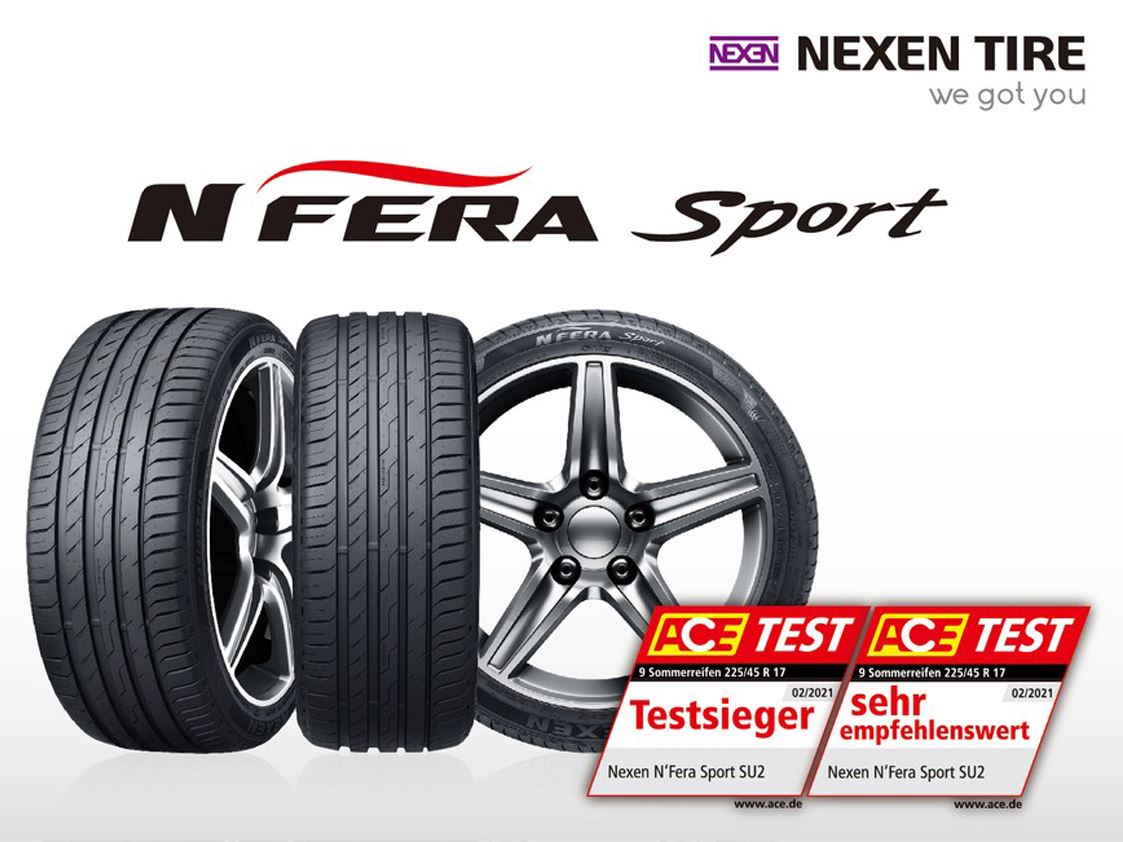 Nexen Tire ranks first in ACE Lenkrad summer tire test 2021
