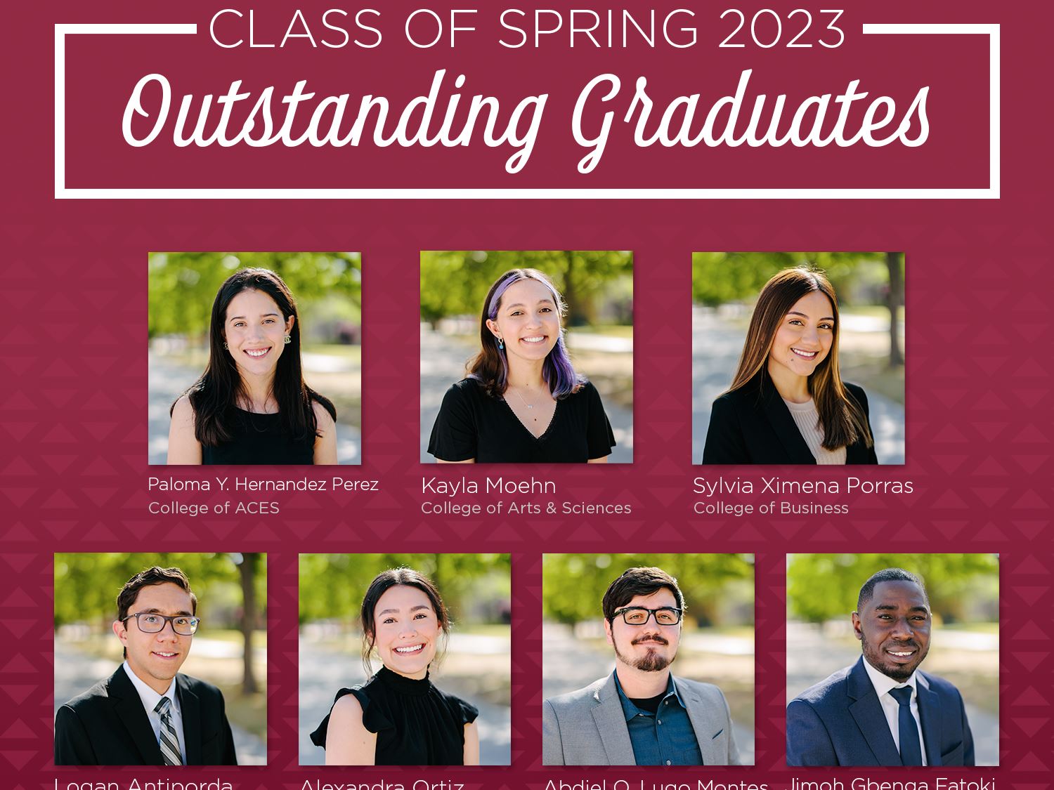 Spring 2023 Outstanding Graduate Award