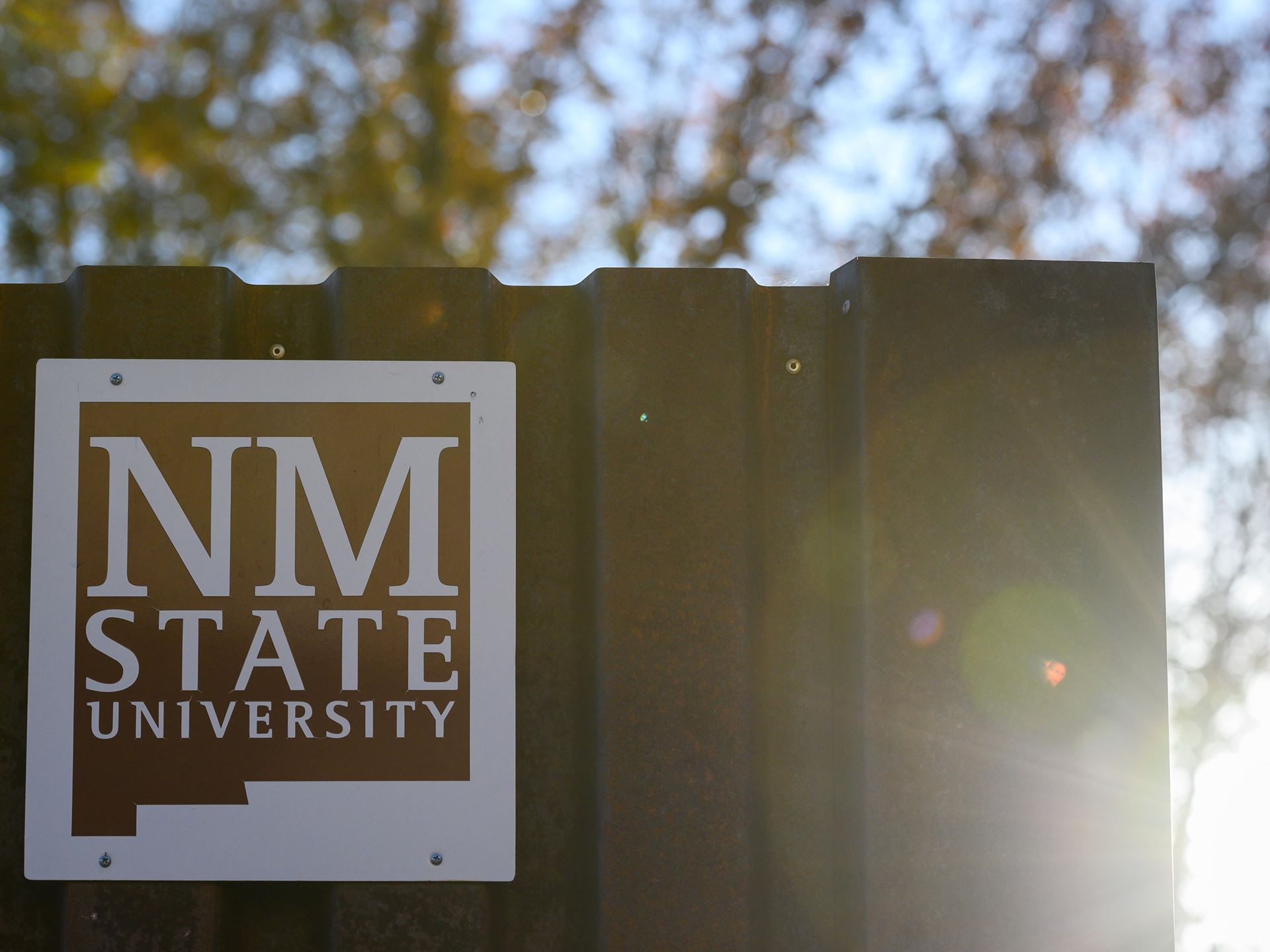 NMSU campus sign