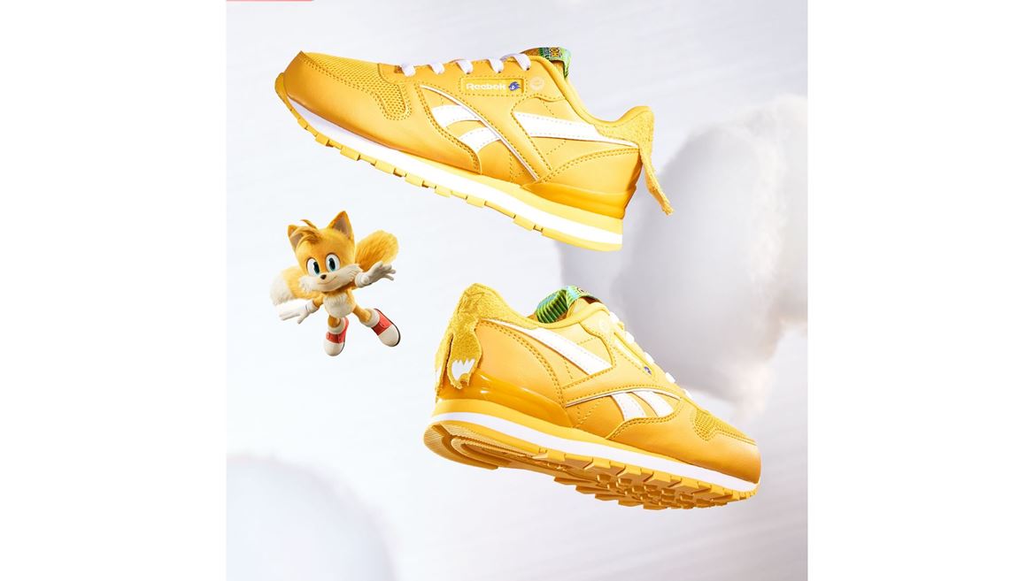 Sonic 3 x Reebok Collection - Tails Classic Leather Step 'N' Flash