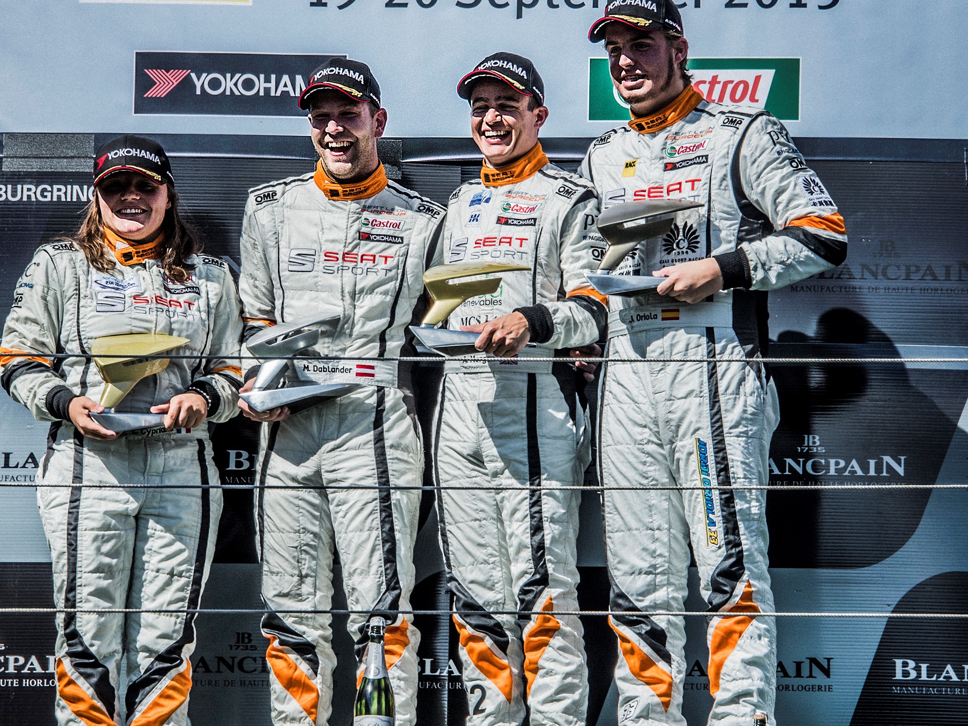 Lucile Cypriano, Mario Dablander, Alex Morgan and Jordi Oriola on the ...