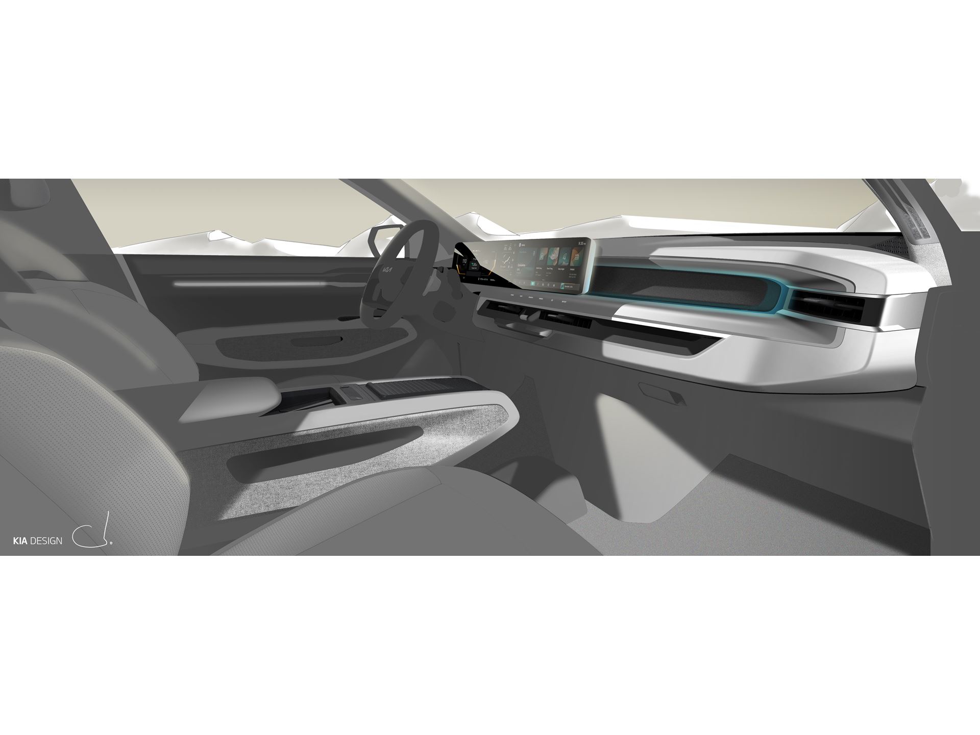 EV9 Interior Design Sketches