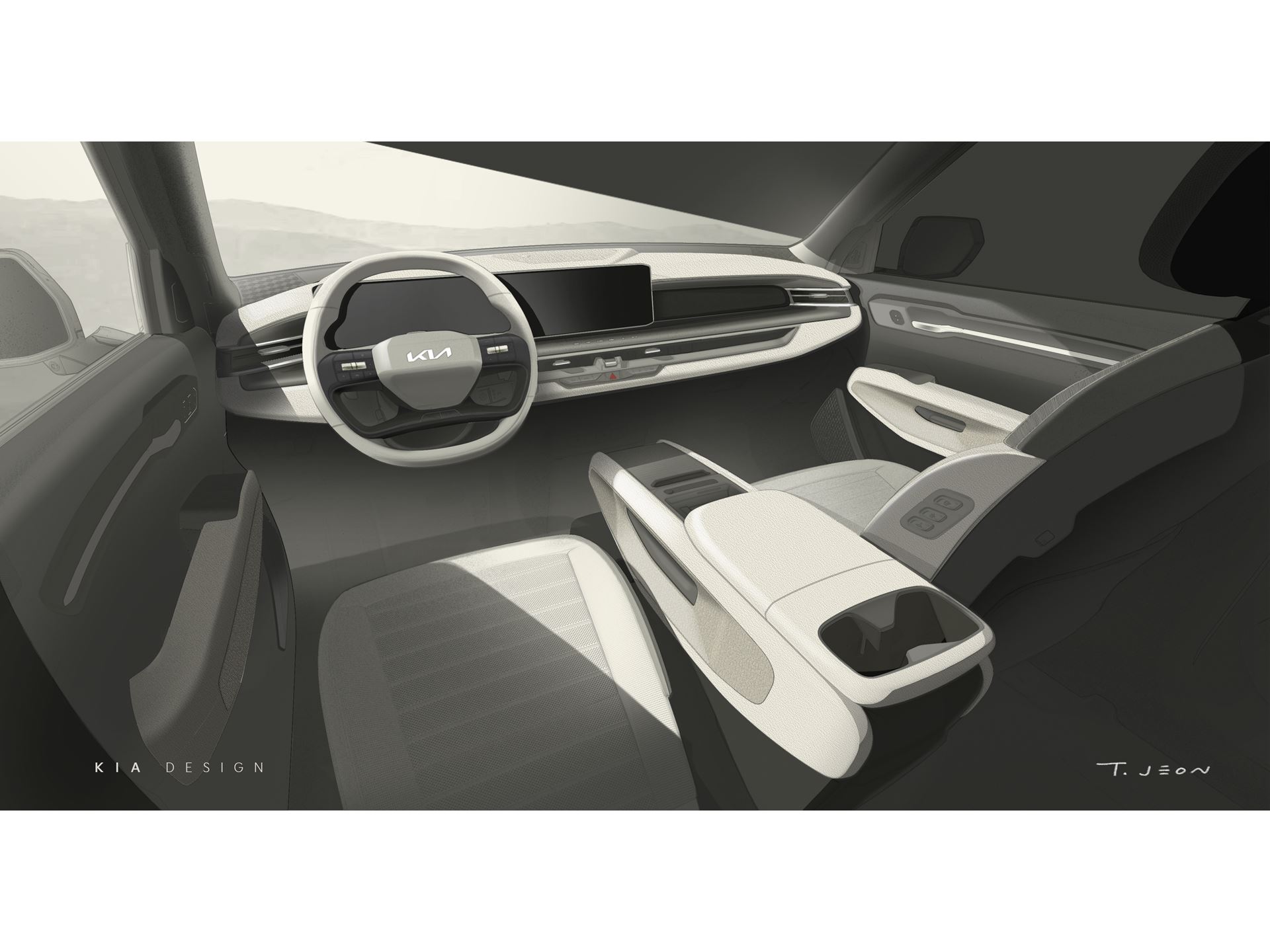 EV9 Interior Design Sketches