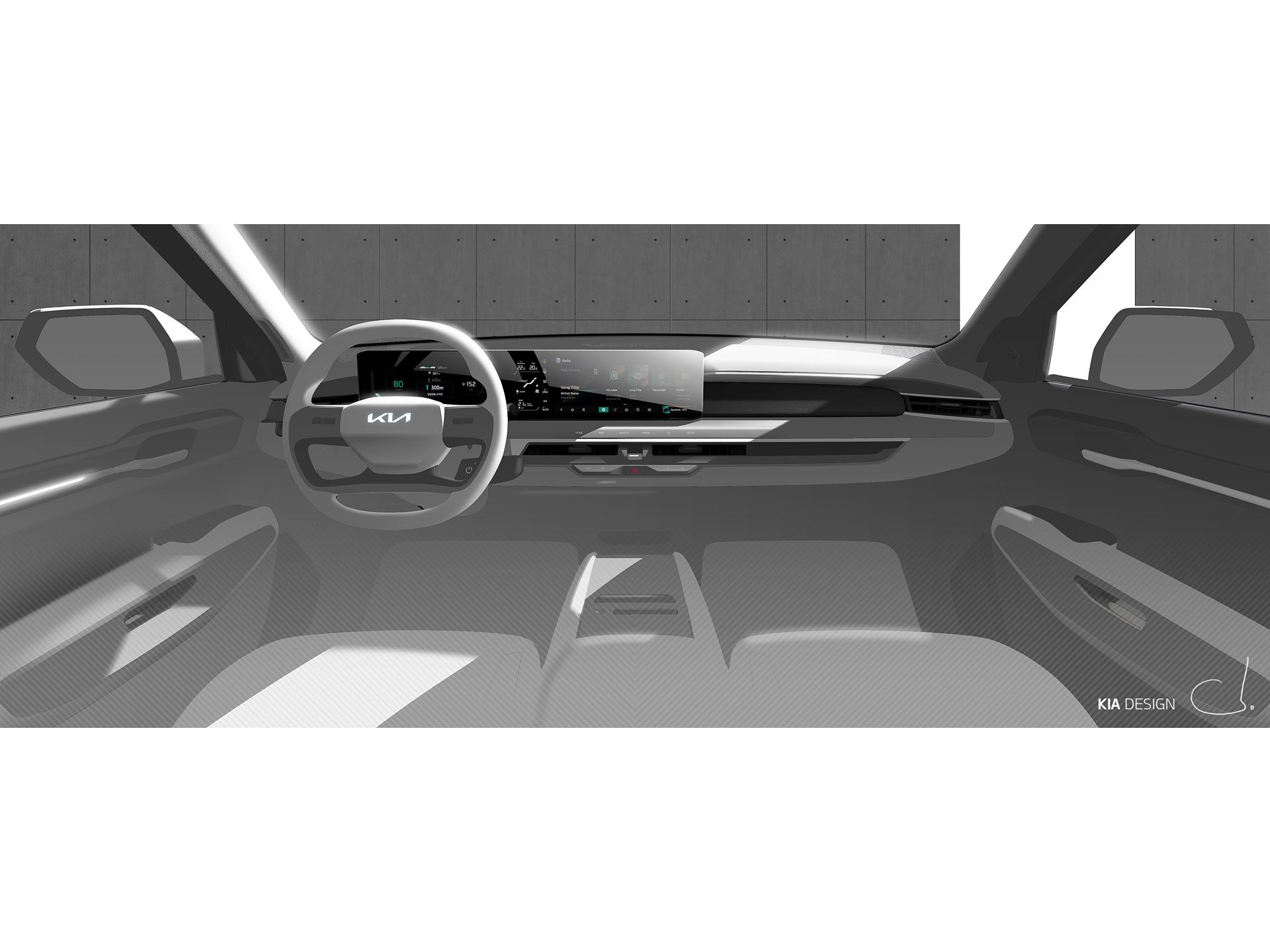 EV9 Interior Design Sketches