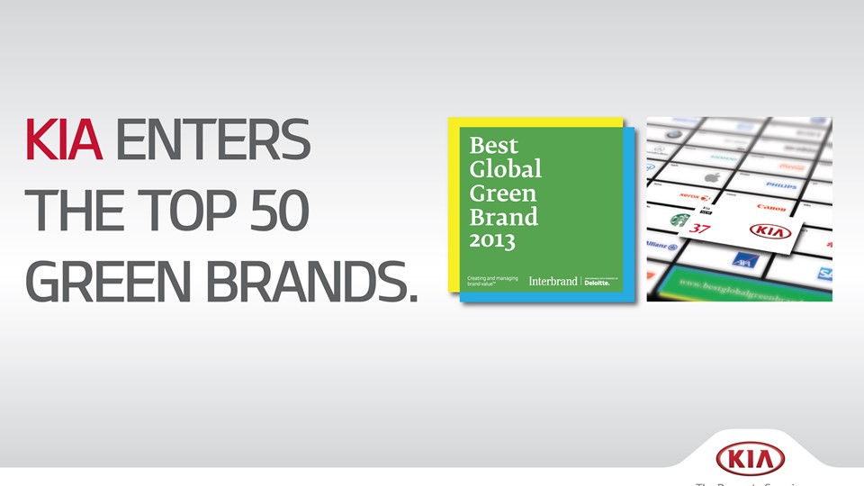 Kia Motors Best Global Green Brands 2013 (horizontal poster)
