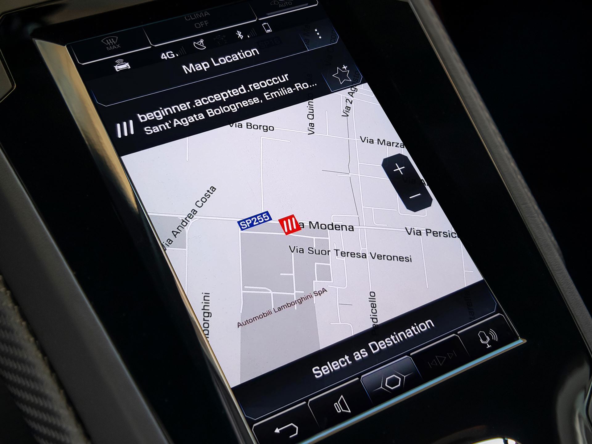 Lamborghini Partner Announcement - Huracán Navigation - Mockup